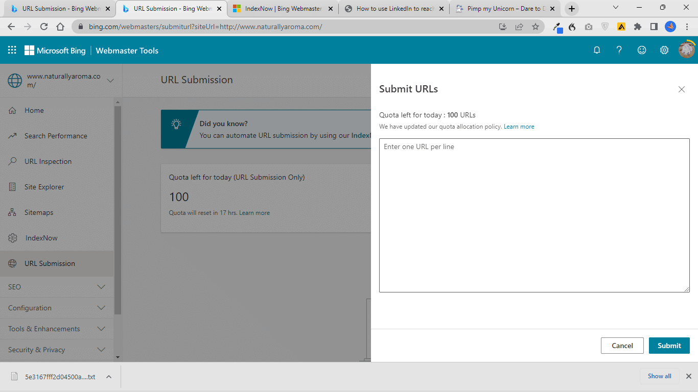 How to submit your website to Bing - KeyCommerce