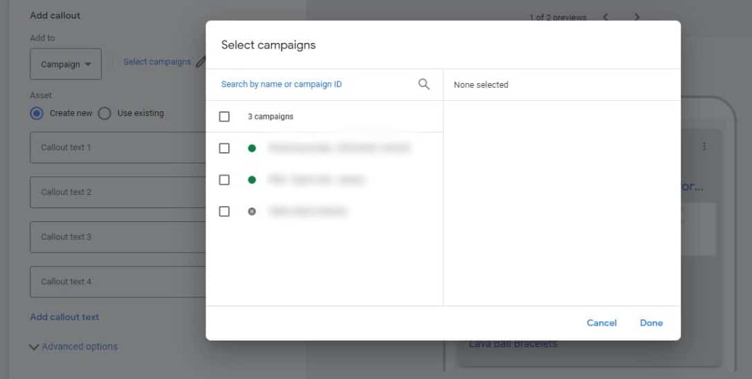 How to create callouts on Google Ads - KeyCommerce