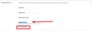 How to fix "This email address isn't in an allowed domain" in Google ...