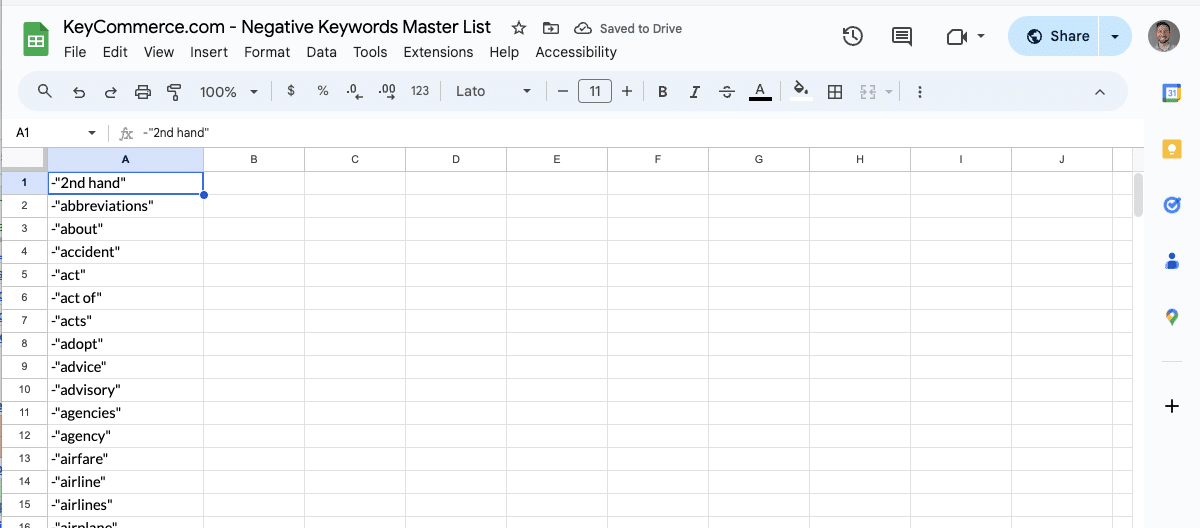 What are Negative Keywords and how to use them for Google Shopping ...