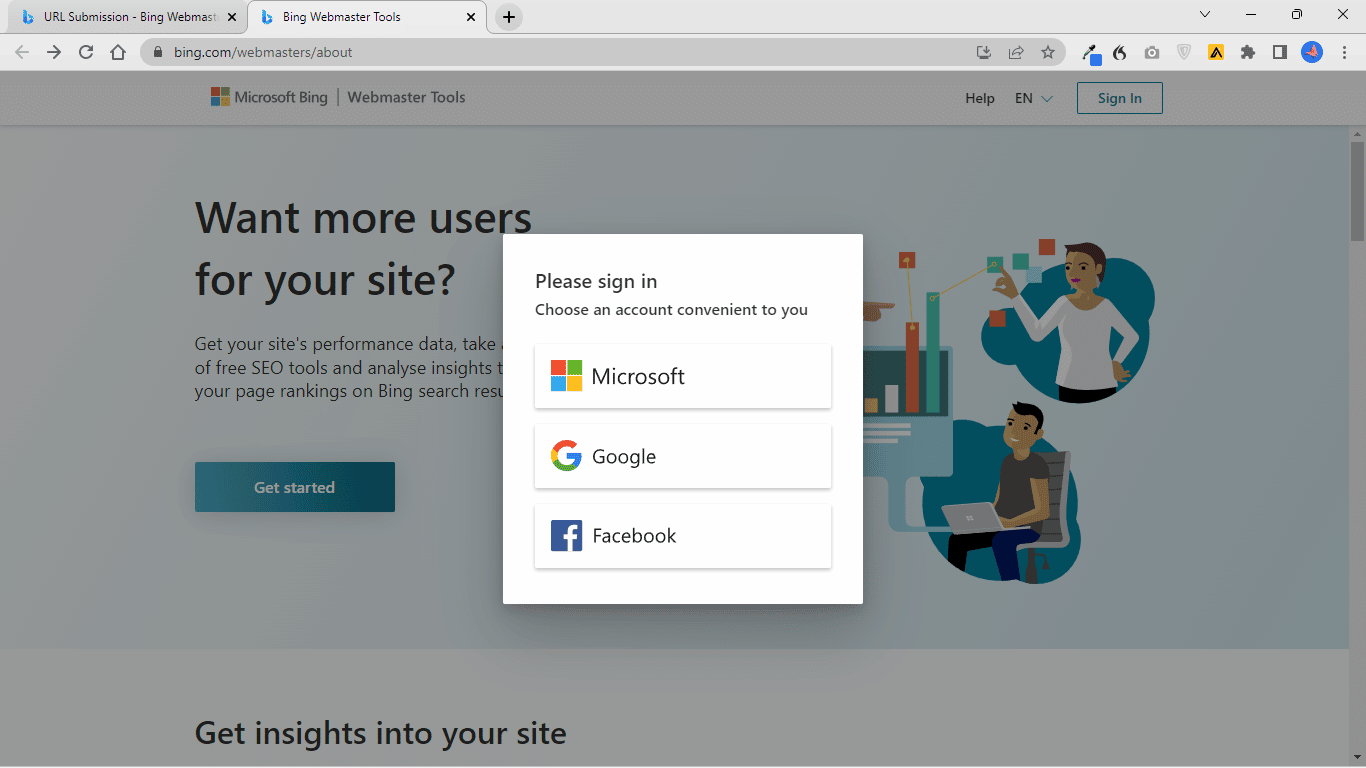 How to submit your website to Bing - KeyCommerce