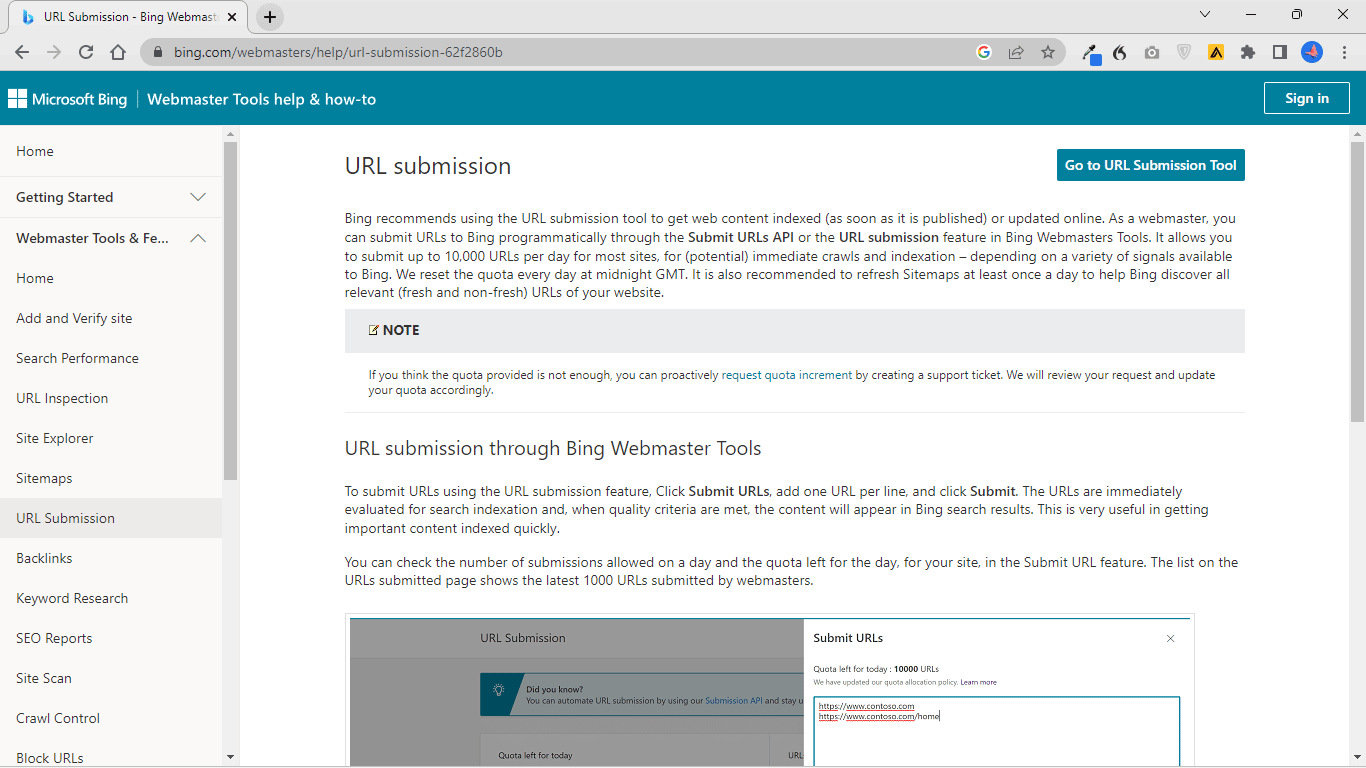 How to submit your website to Bing - KeyCommerce