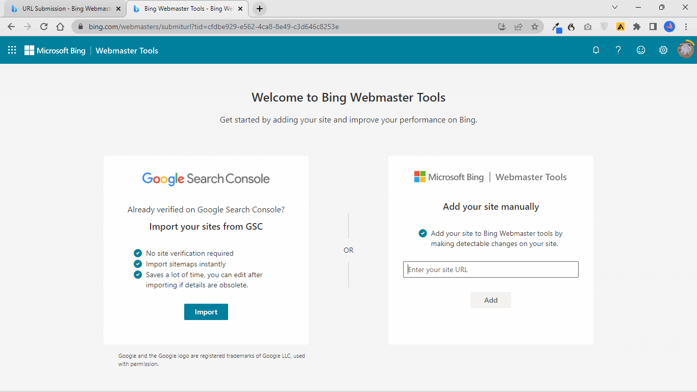 How to submit your website to Bing - KeyCommerce